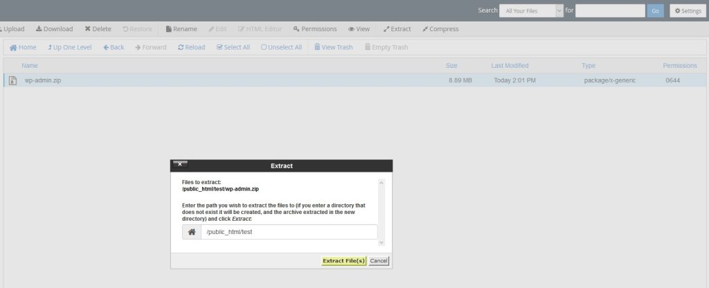 How To Compress And Extract Files Using File Manager In Cpanel