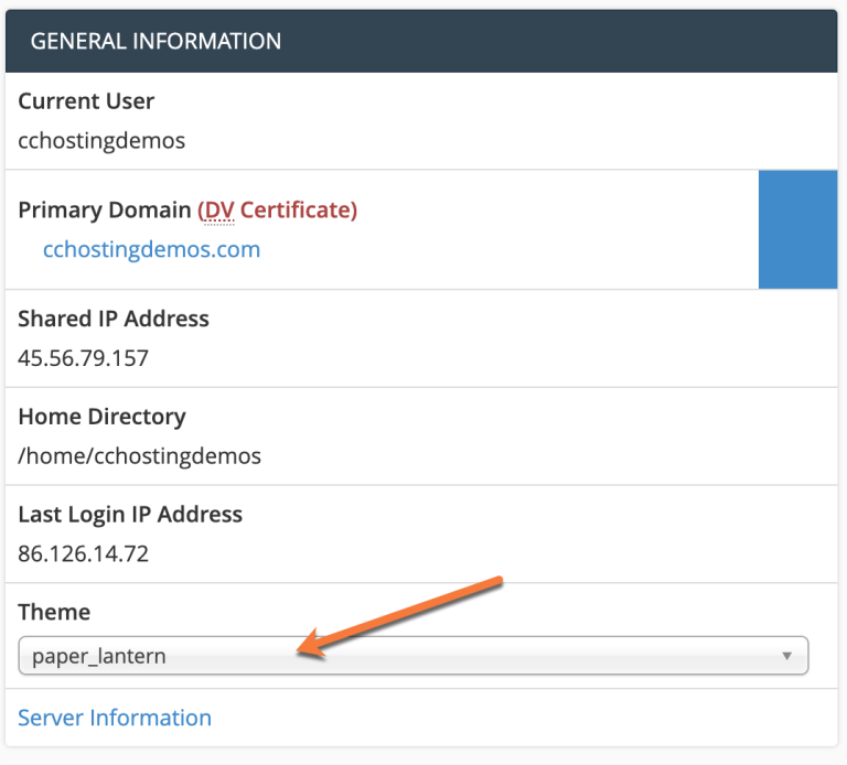 How to Switch Your cPanel’s Theme to Jupiter?